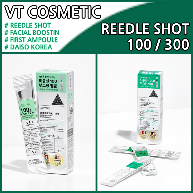VT X DAISO KOREA Reedle Shot 100 / 300 Facial Boosting First Ampoule | Shopee Singapore
