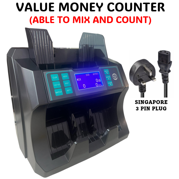 Singapore Value Currency Money Notes Bill Counter Counting Machine ...