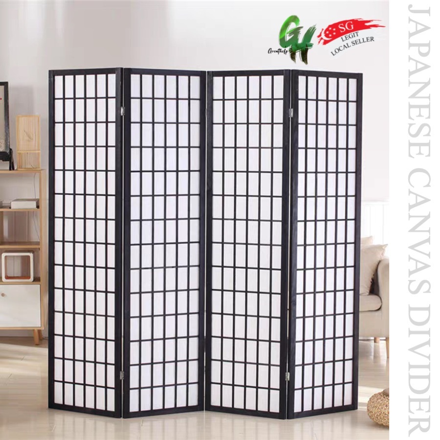 ⭐SG GREATHELP⭐Canvas Divider / Room divider/ Folding Screen / Room ...