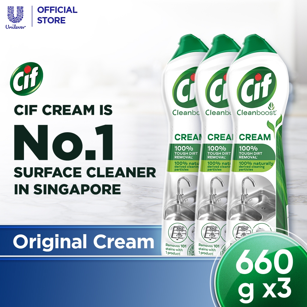 Cif Multi-Surface Cleaning Cream Original (Pack of 3x660g) | Shopee ...