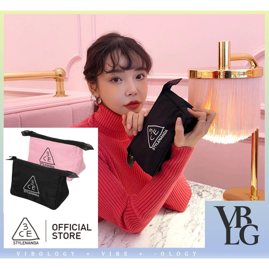 3CE Stylenanda Mini Pouch Makeup Bag Portable Travel Compact Nylon ...