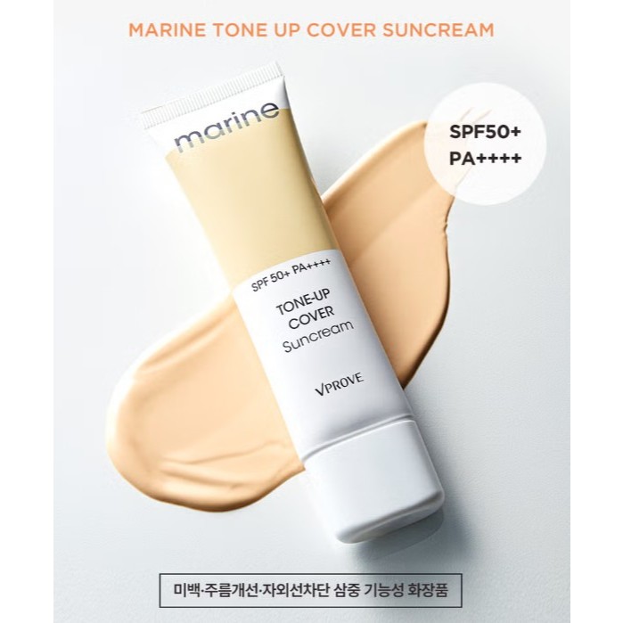 VPROVE Marine Tone-Up Cover Sunscreen 50 ml (SPF50+,PA++++) | Shopee ...