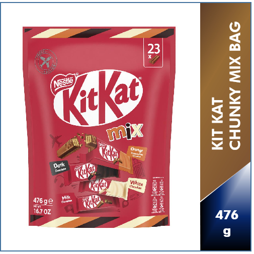 Kitkat Kit Kat Chunky Mix Sharing Bag 476g | Shopee Singapore
