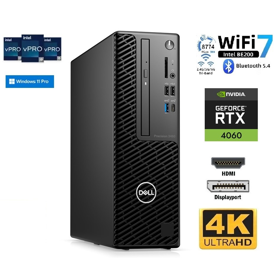 👹Dell Precision 3460 SFF💪Exclusive NVIDIA RTX GDDR6 14th Gen Intel CPU ...