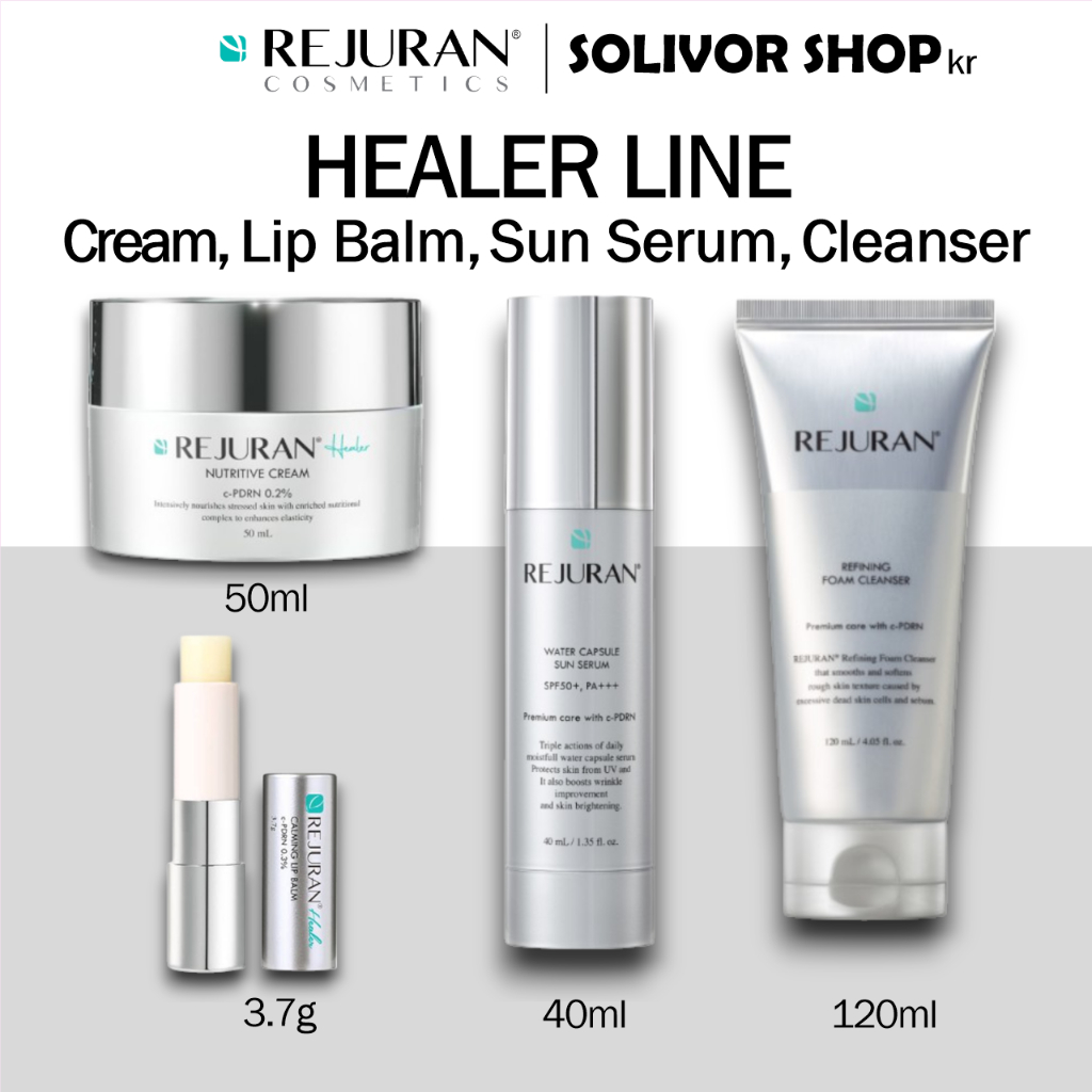 [REJURAN] Healer Signature Care Set | Foam + Cream + Sun + Lip | c-PDRN ...