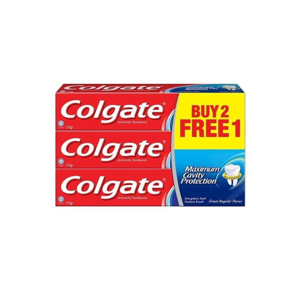 [Bundle of 2] Colgate Maximum Cavity Protection Great Regular Flavour ...