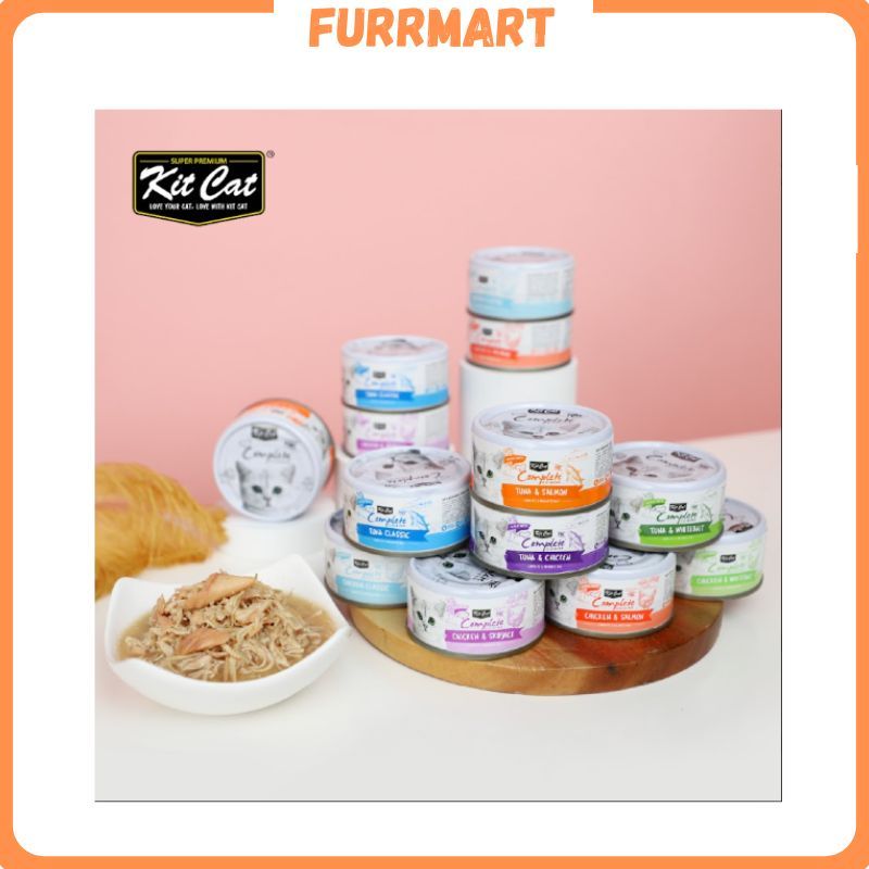 Kit Cat Complete Cuisine Pure Wet Cat Canned Food 70g | Shopee Singapore