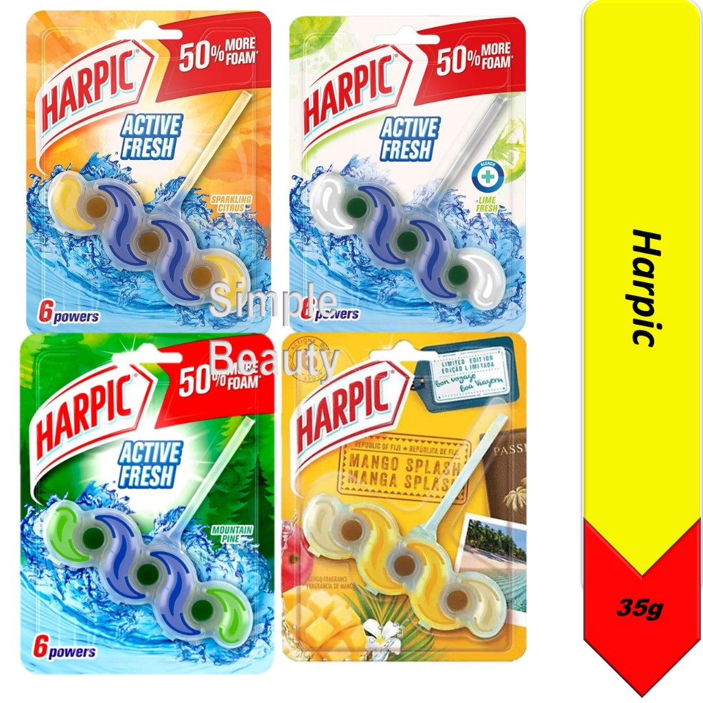 Harpic Toilet Rim Block Bowl Cleaner, 35g | Shopee Singapore