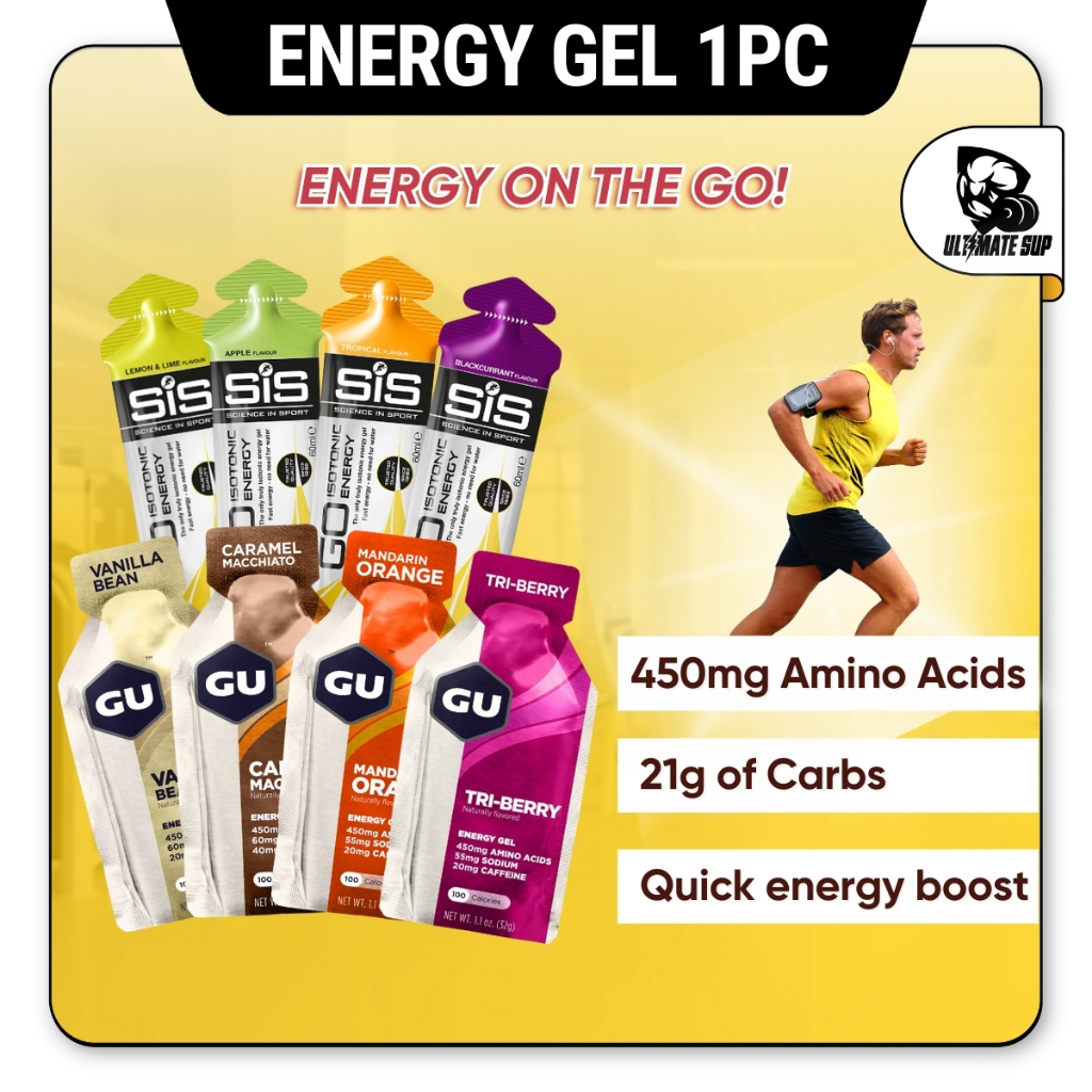 Energy Gels, Various Brands and Flavors, Mix and Match, Gluten-Free and ...