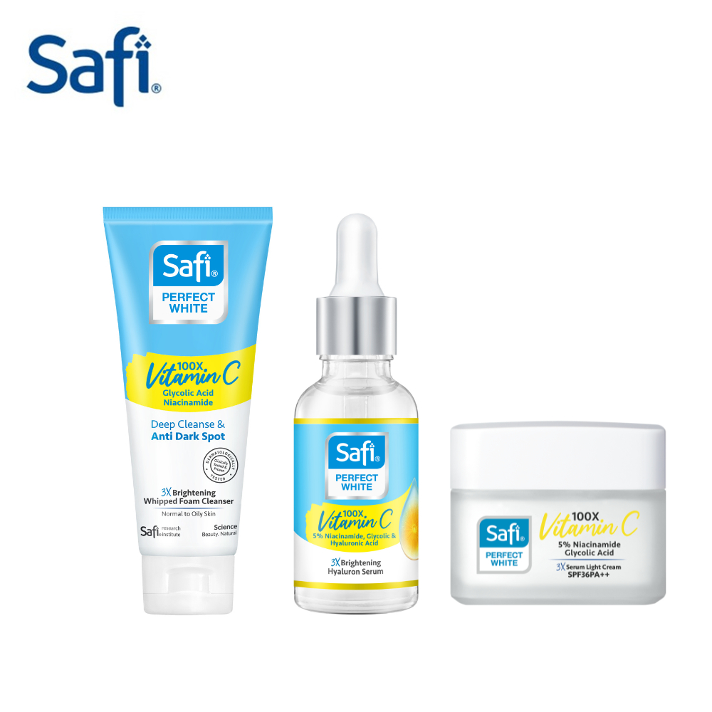 [Bundle Deal] SAFI Perfect White Set (Cleanser + Serum + Moisturiser ...