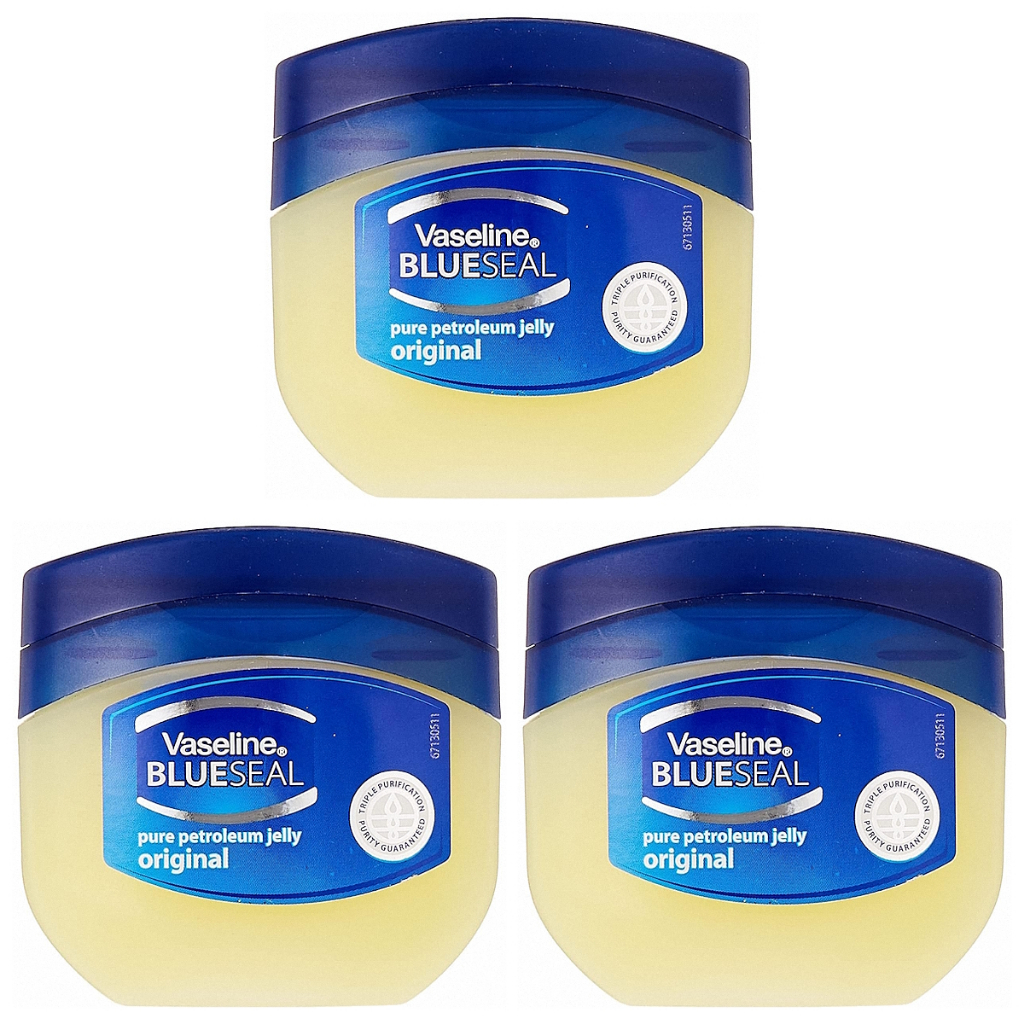 (BUNDLE OF 3) VASELINE BLUE SEAL PURE PETROLEUM JELLY ORIGINAL 100ML ...
