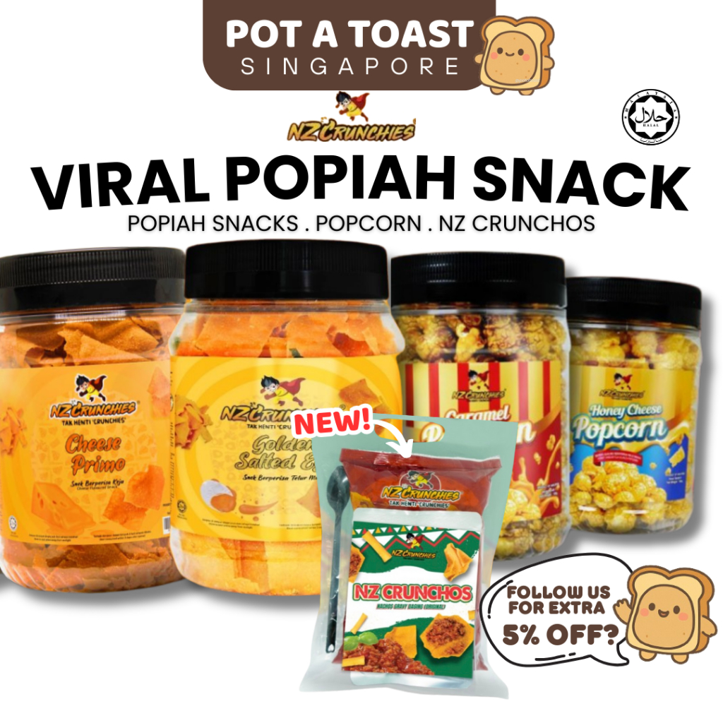 NZ Crunchies Viral Snacks Popiah Cracker HALAL 200g - 13 Flavors ...