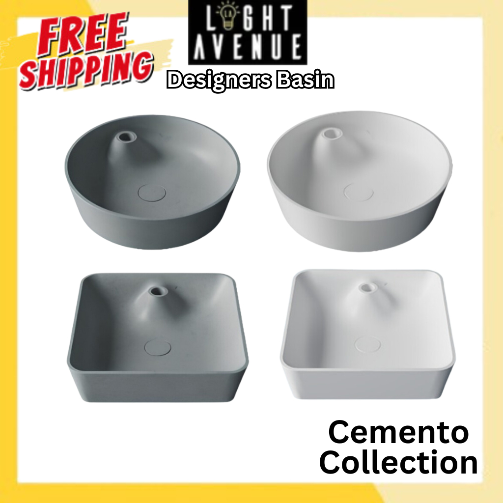 Vera Ceramica Basins - Cemento Collection Design Console Basin Atomic ...