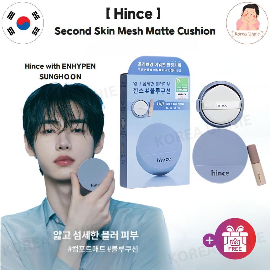[ Hince ] Second Skin Mesh Matte Cushion (Original + Refill + concealer ...