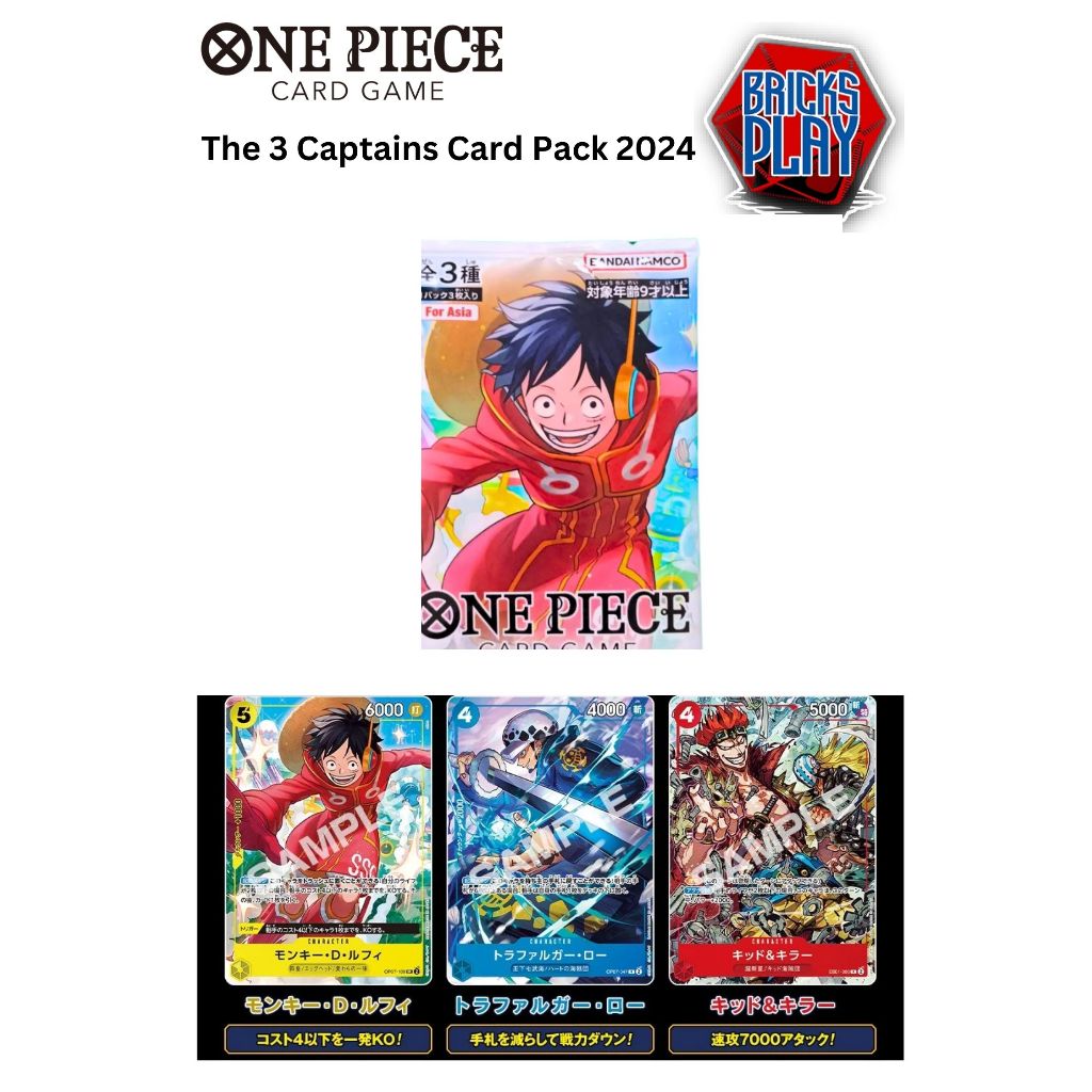 One Piece Card Game 3 Captains Pack Set 2024 (JAP) | Shopee Singapore