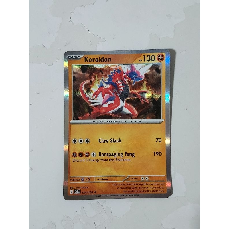 Pokemon koraidon scarlet and violet card | Shopee Singapore