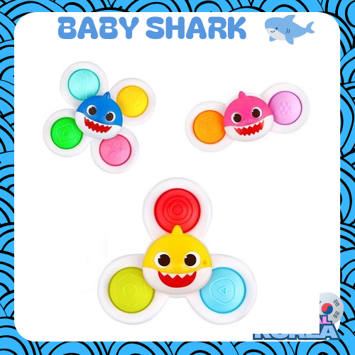 Pinkfong Baby Shark Spinning Sensory Toy Set (3pcs) | Shopee Singapore