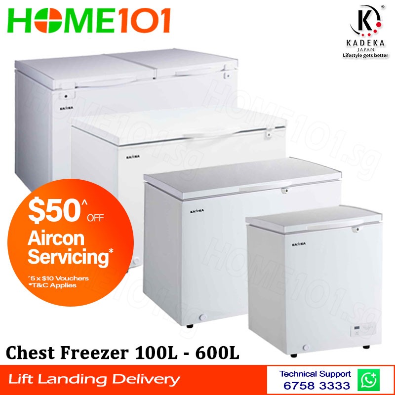 Kadeka Chest Freezer 100L - 600L KCF-100I | KCF-150I | KCF-200I | KCF ...