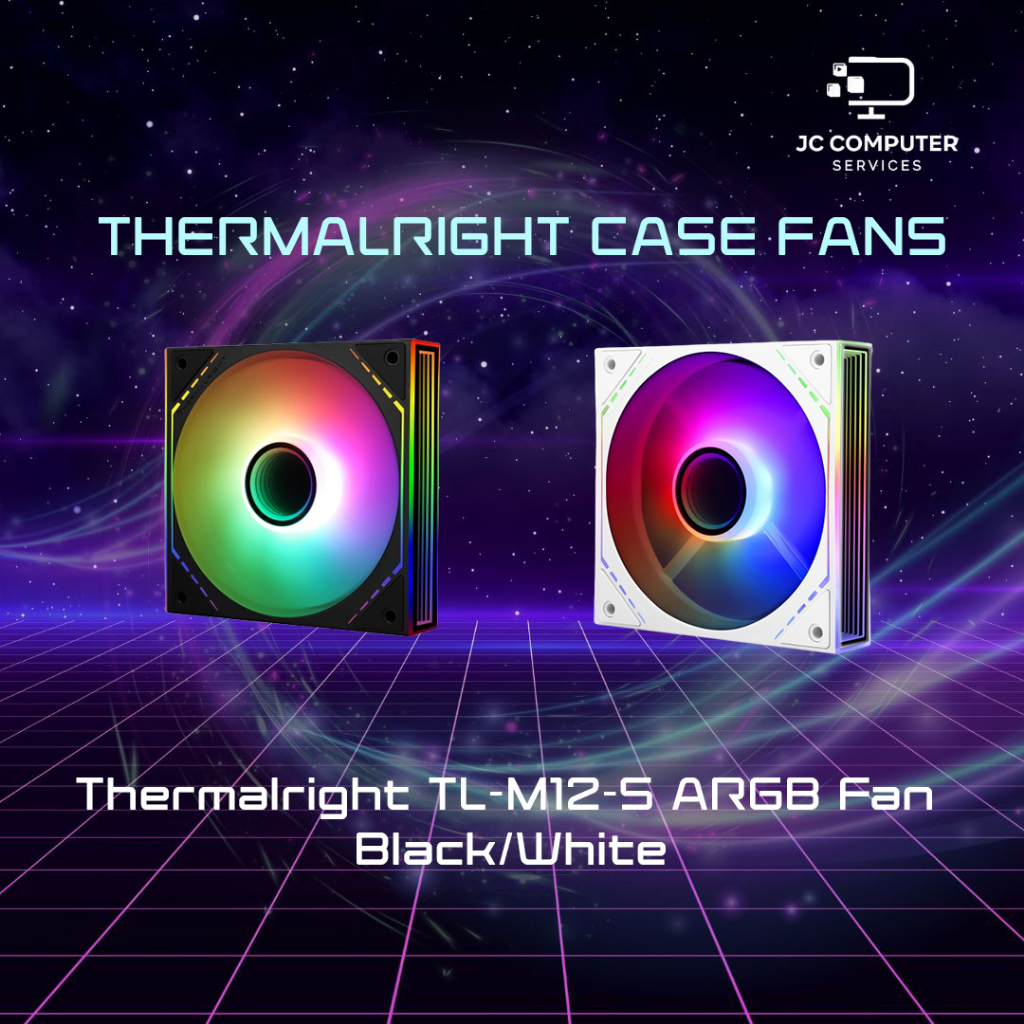 Thermalright TL-M12-S ARGB Black White CPU Desktop Computer Casing ...