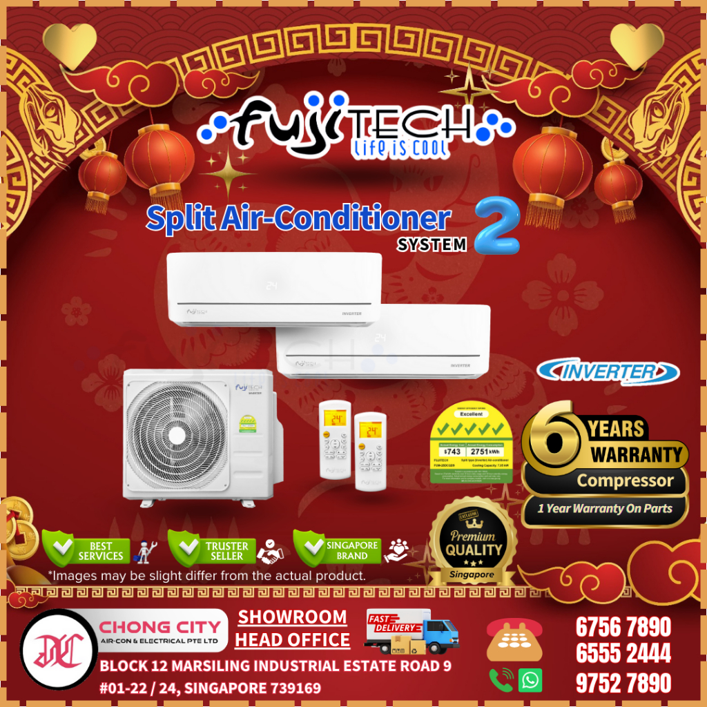 FUJITECH Multi-Split Aircon System 2–Energy-Efficient Cooling for Two ...