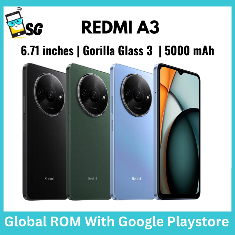 Xiaomi Redmi A3 4G (4GB/128GB ) (3GB/64GB) | 2 SIMCards + 1 Micro SD ...