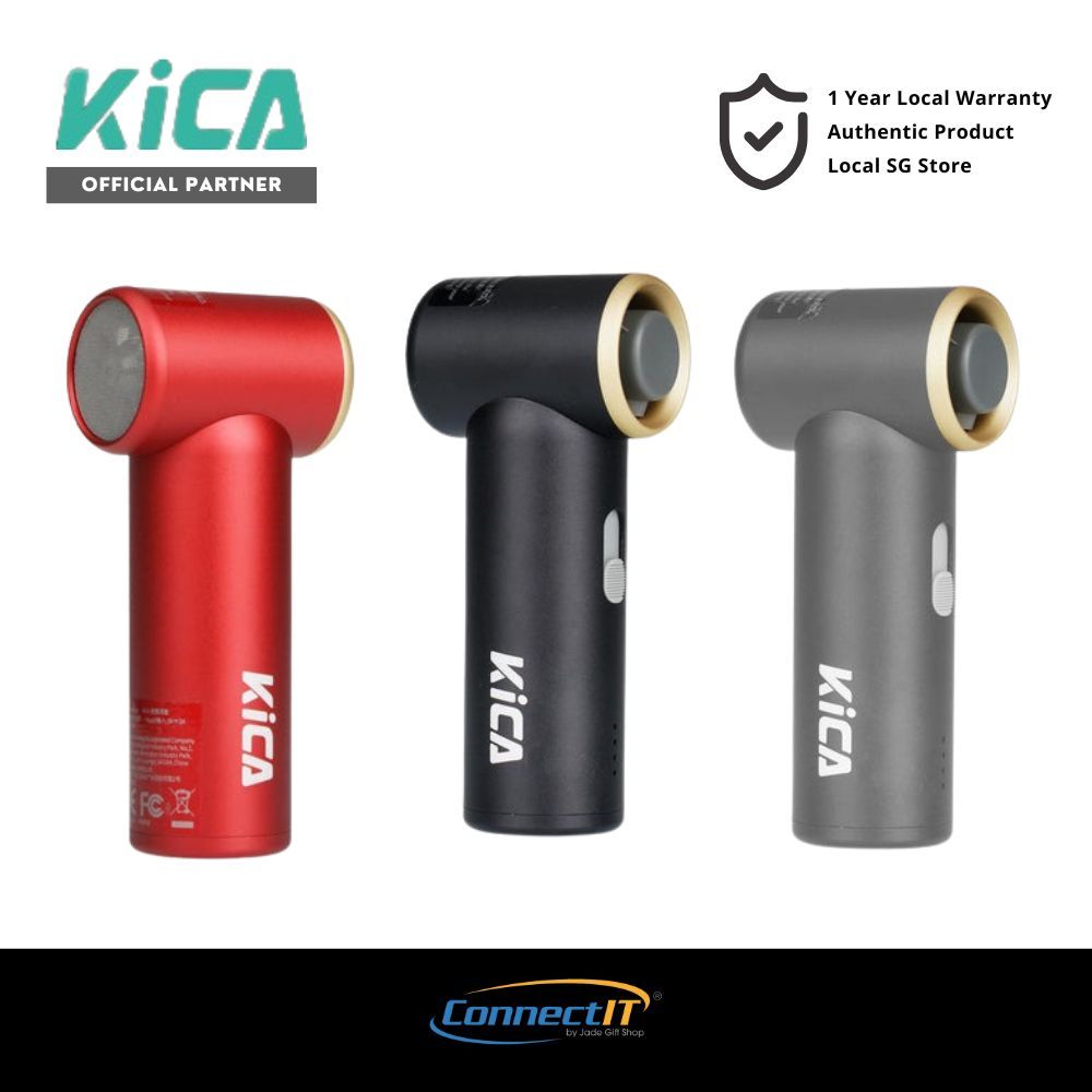 Kica KICA Jet Fan Mini 14H Battery Life, Compact Turbo Portable Cooling ...