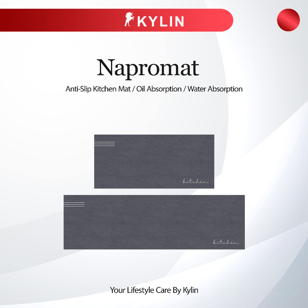 KYLIN Napromat SOFT SUEDE KITCHEN MAT RUGS | Shopee Singapore