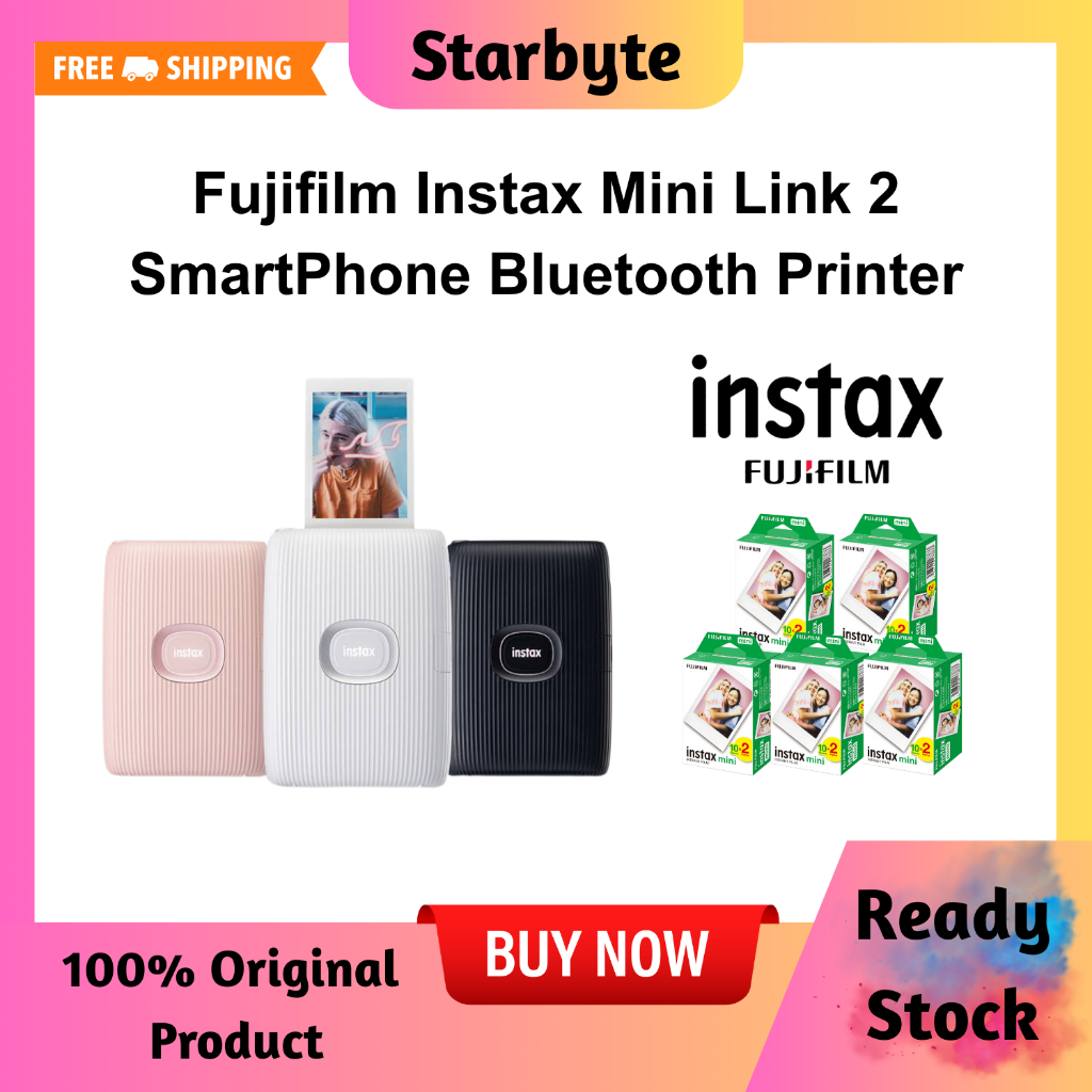 [Ready Stock] Fujifilm Instax Mini Link 2 Bluetooth Smartphone Printer ...