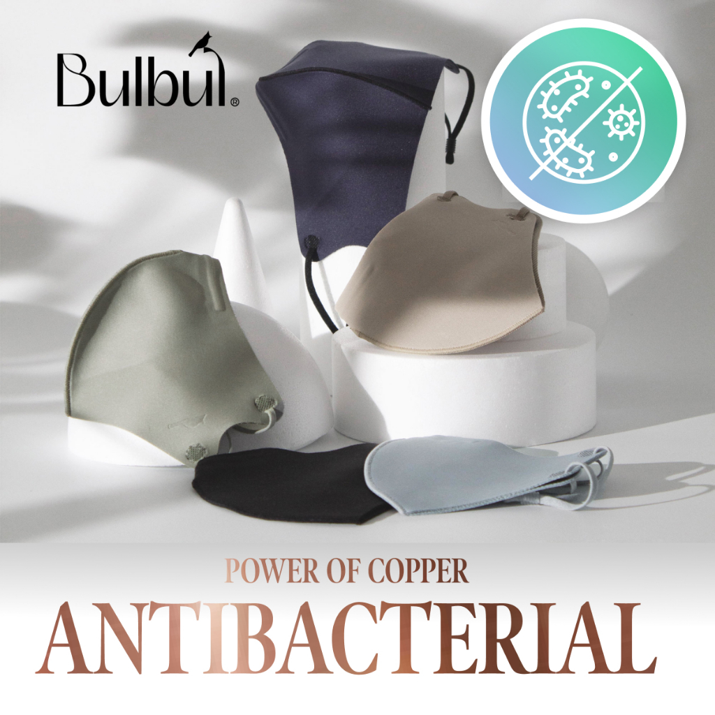 Bulbul Copper Face Mask | 99.9% Antibacterial | Anti-odour ...