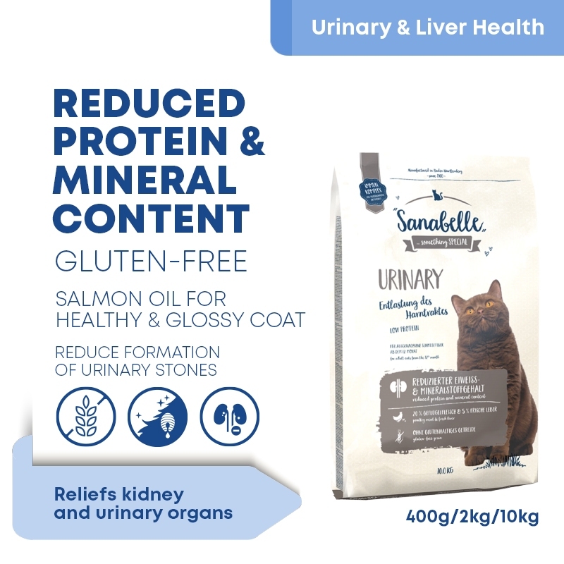 brioPets Sanabelle Urinary Dry Cat Food for Cat Urinary Care 400g & 2kg ...