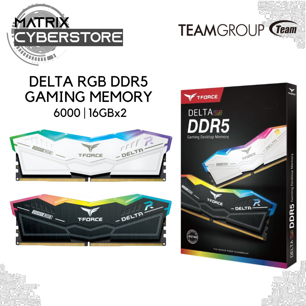 TEAMGROUP T-Force Delta RGB DDR5 RAM Gaming Desktop Memory - 32GB ...