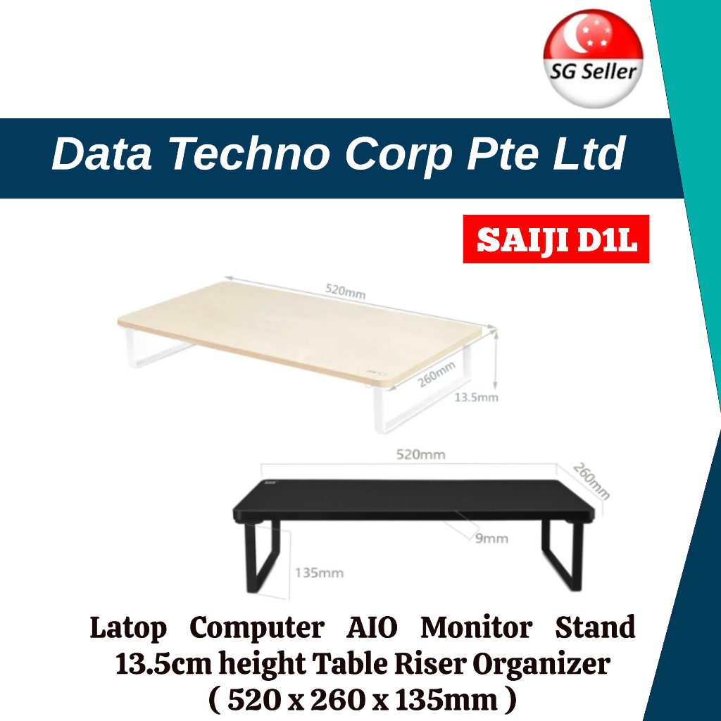 SG READY STOCK - XGEAR SAIJI D1L LAPTOP COMPUTER AIO MONITOR STAND HEIGHT TABLE RISER ORGANIZER ...