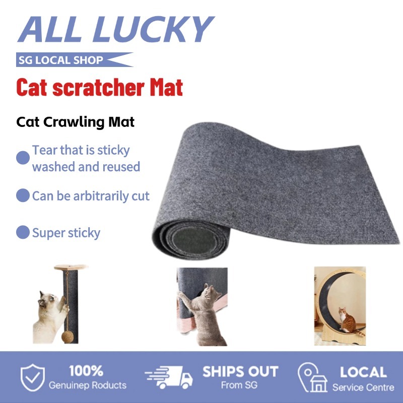 SG Cat Scratcher Mat Cat Crawling Mat Self-Adhesive Carpet Grinding ...