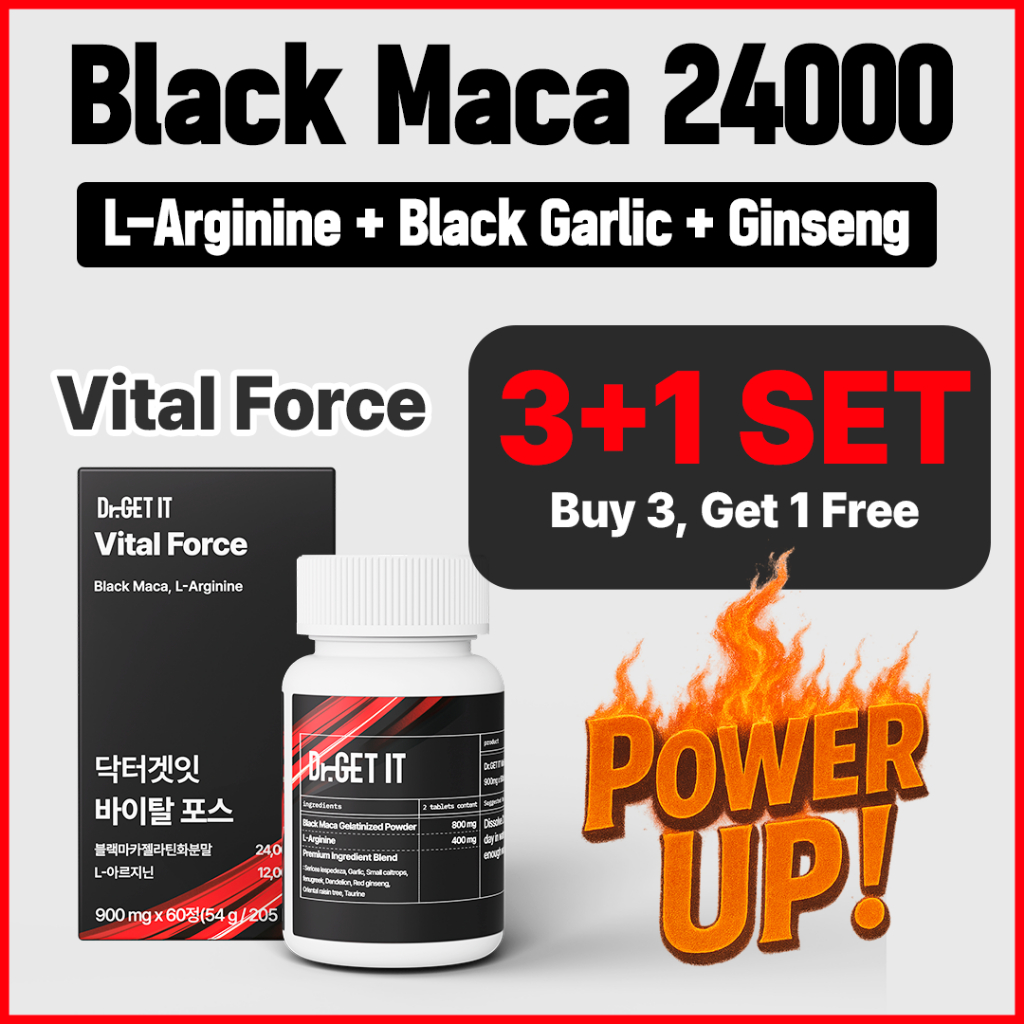 Dr. GET IT Vital Force Power Stamina Booster with Black Maca, L ...