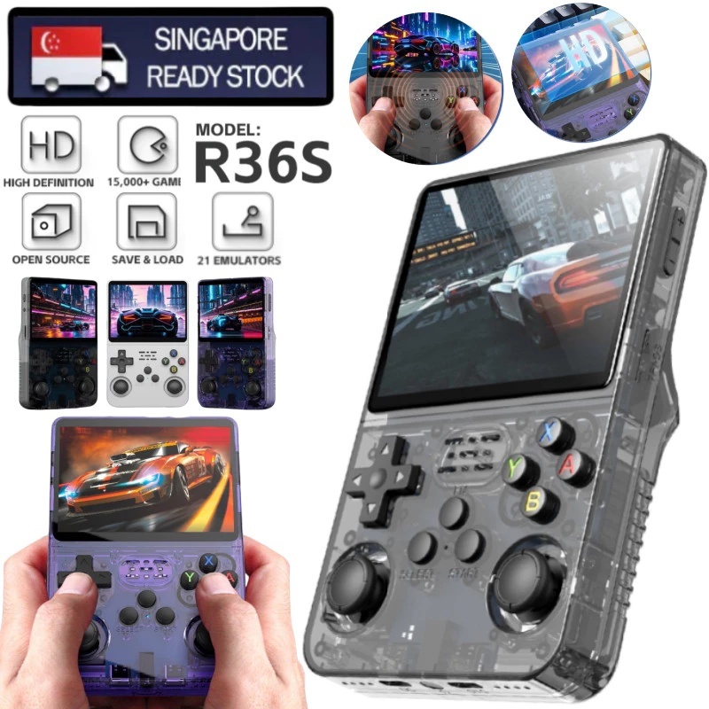 [SG] Open Source R36s Console Portable Retro Handheld Mini Retro Video Game Machine 3.5-inch IPS ...