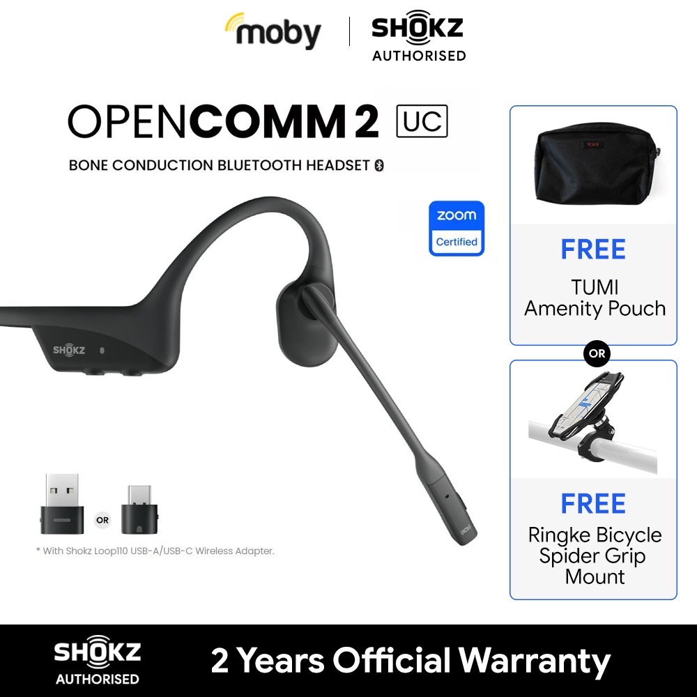 Shokz OpenComm 2 UC USB-A / USB-C Headset | 2 Years Official ...