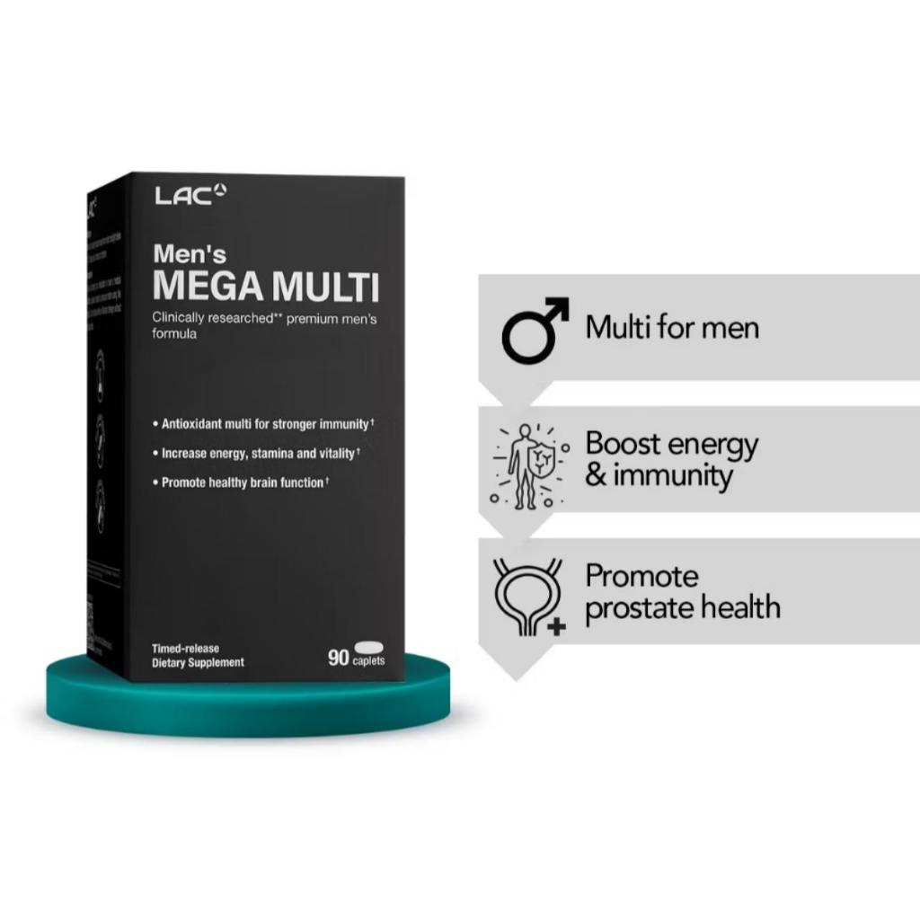 LAC Men's Mega Multi (90 caplets) | Shopee Singapore