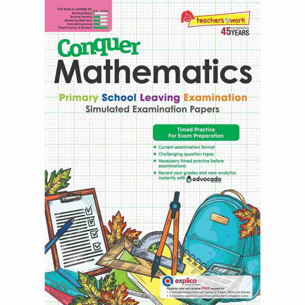 Conquer Mathematics PSLE Simulated Examination Papers | Revision ...
