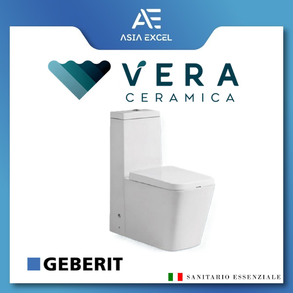 VERA COMO A.015 FLUSH TO WALL ONE PIECE TOILET BOWL WITH UREA SLIM ...