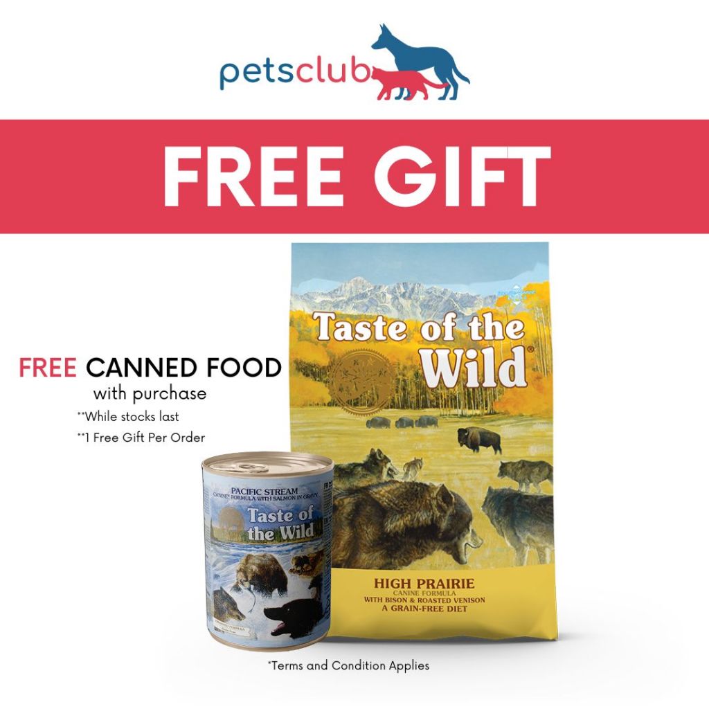 [+Free Gift] Taste of the Wild - High Prairie Canine with Roasted Bison ...
