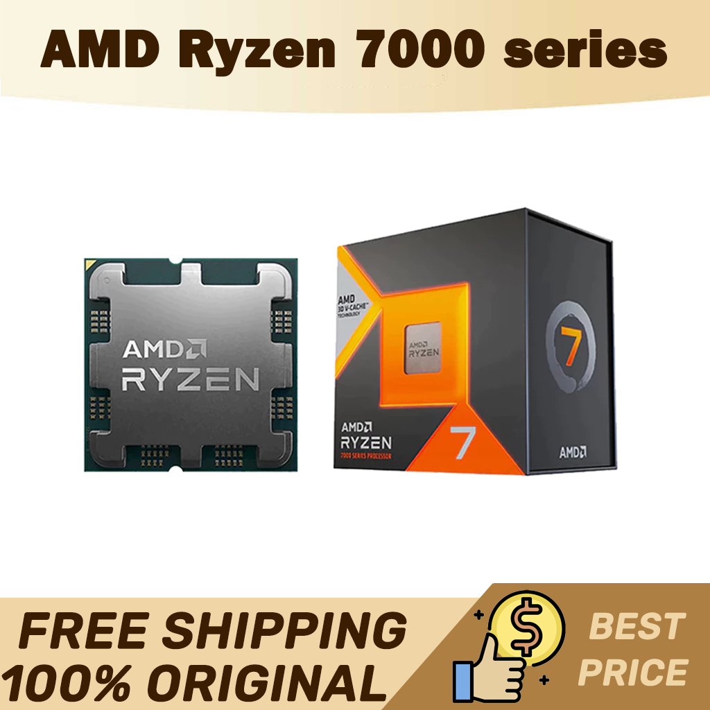 AMD Ryzen 7000 series CPU/RYZEN 7 7700 AMD R7 7800X3D Ryzen 9 7900X3D R5-7500F Processors AMD R9 ...