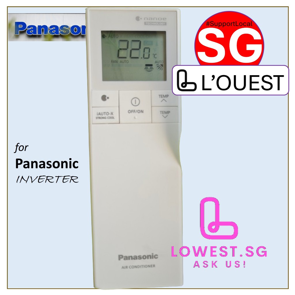 Panasonic Aircon Remote Control Brand New A75C021600 CS-PS24KKZ Nanoe ...