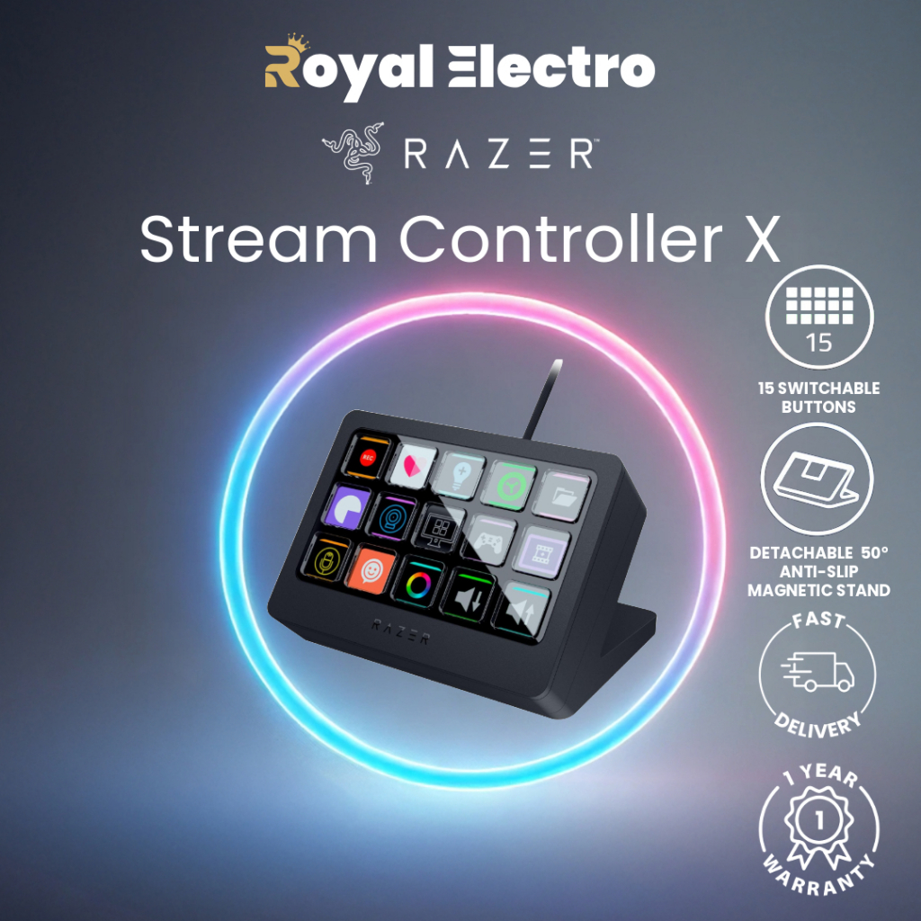 Razer Stream Controller X All-in-one Keypad for Streaming | Shopee Singapore