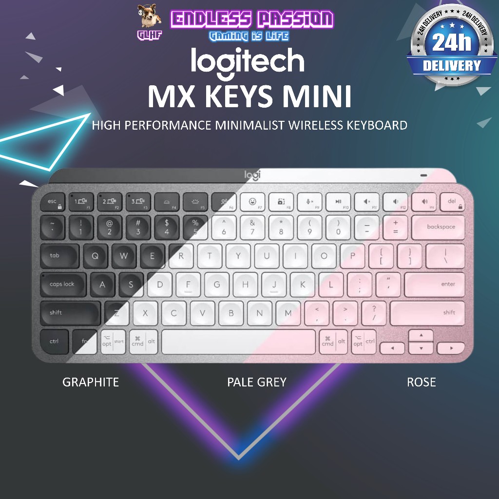 Logitech MX Keys Mini Minimalist Wireless Illuminated Keyboard | Shopee Singapore