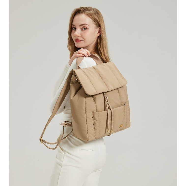 Leonda Puffer New Nylon Backpack A4 Sized | Shopee Singapore