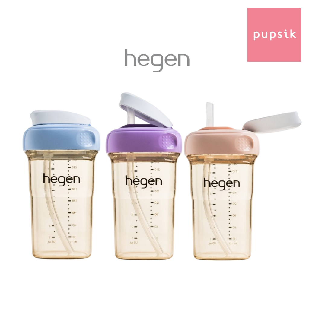 Hegen PCTO™ Straw Cup PPSU, 240ml/8oz - Slow Flow (4 Colors) | Shopee Singapore