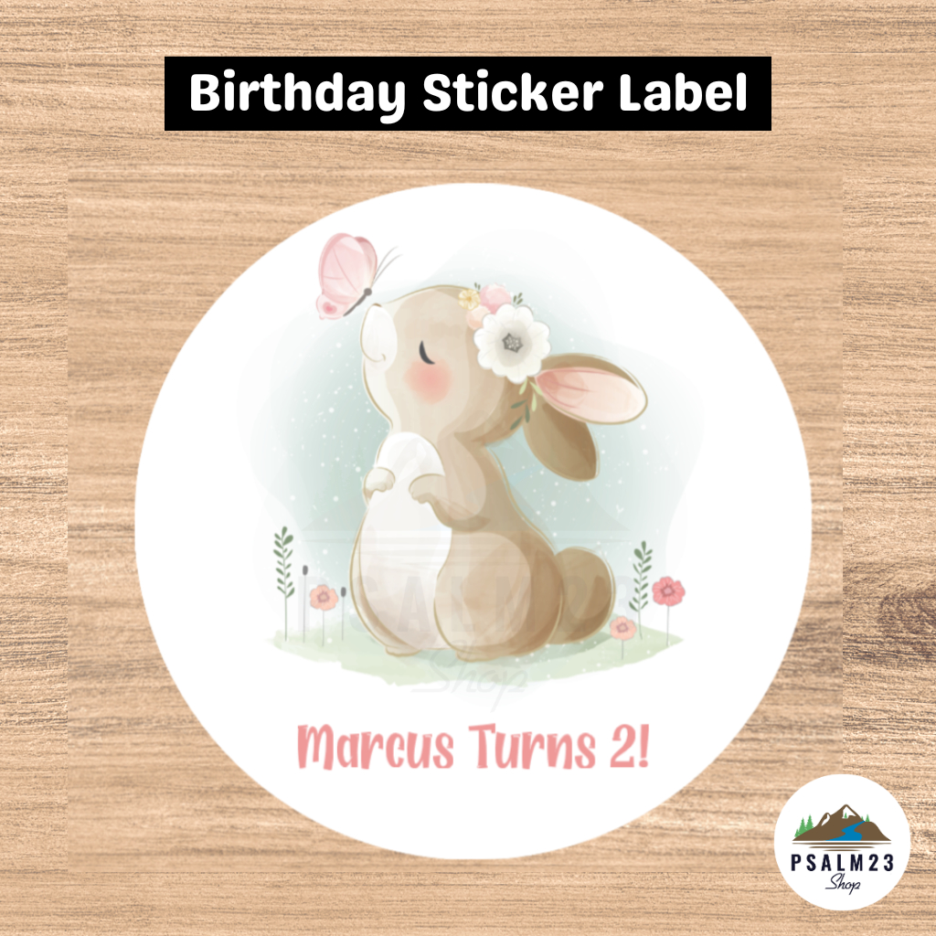 Personalised Custom Birthday Sticker Labels Party Favor Goodie Bag ...