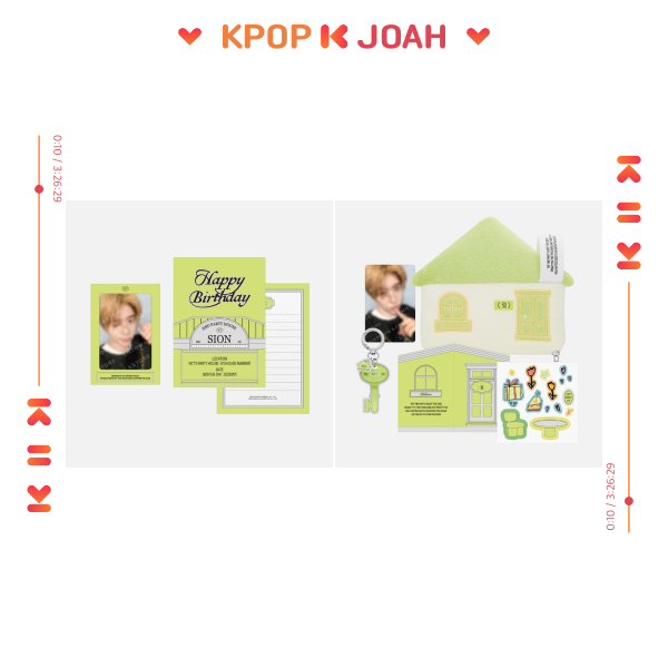 (POUCH PACK / PARTY CARD) SION (NCT WISH) - 2025 ARTIST BIRTHDAY MD ...