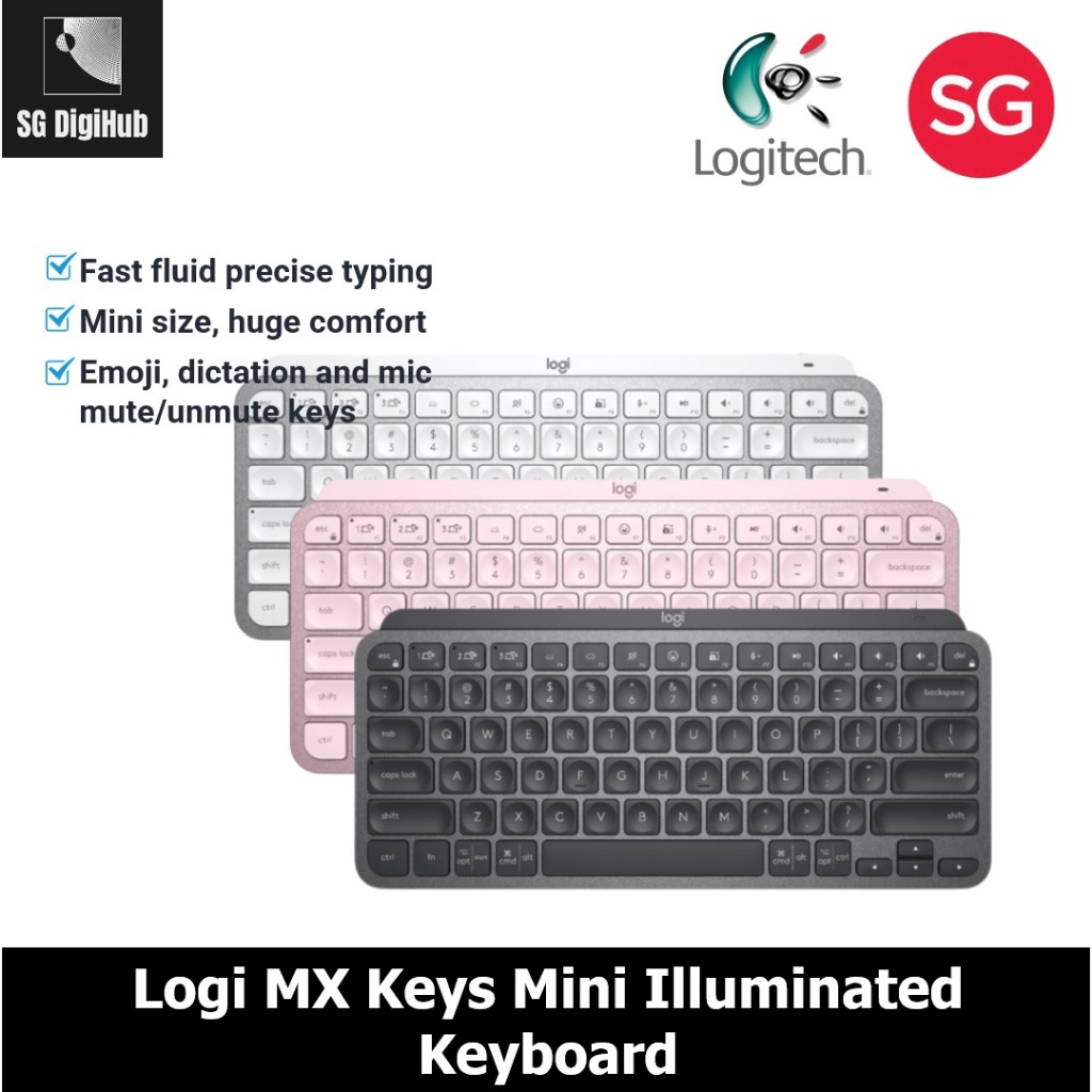 Logi MX Keys Mini Illuminated Keyboard (1 Year Logitech Warranty ...