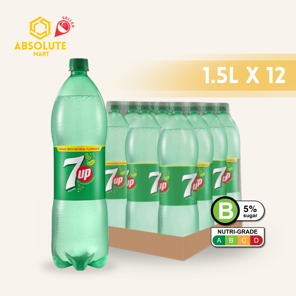 7UP 1.5L X 12 (BOTTLE) CARBONATED DRINK | Shopee Singapore